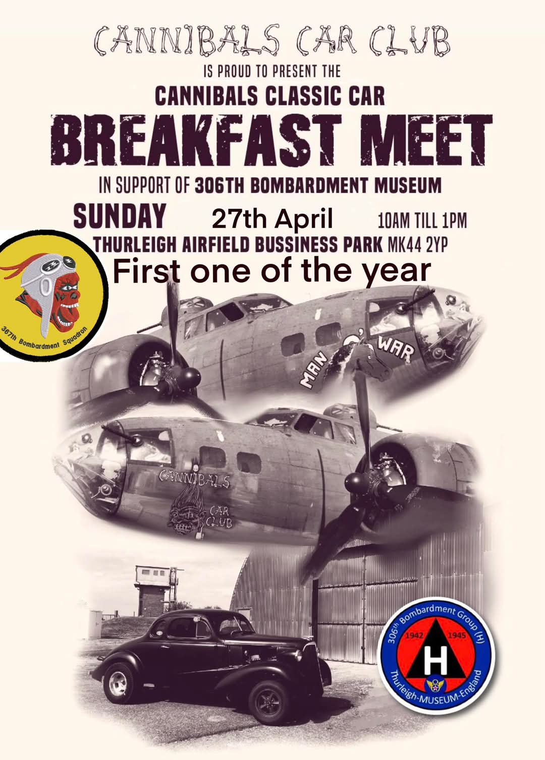 🚗 Cannibals Classic Breakfast Car Meet 2025 - Thurleigh | What's Up ...