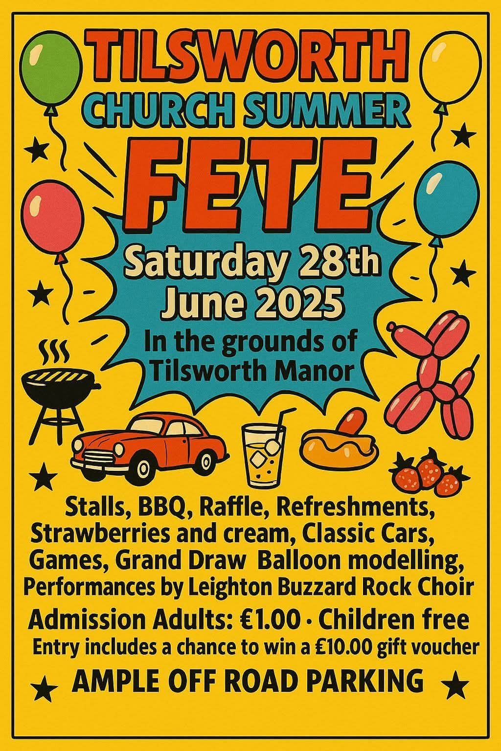 🌞 Tilsworth Church Summer Fete 2025 | What's Up Bedfordshire Events