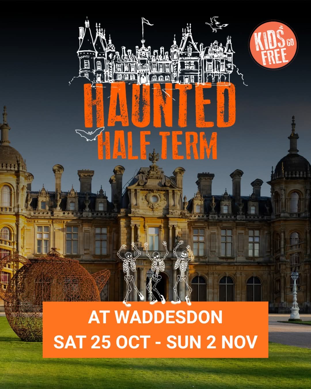 💀 Haunted Half Term 2025 - Whaddesdon Manor | What's Up Bedfordshire Events