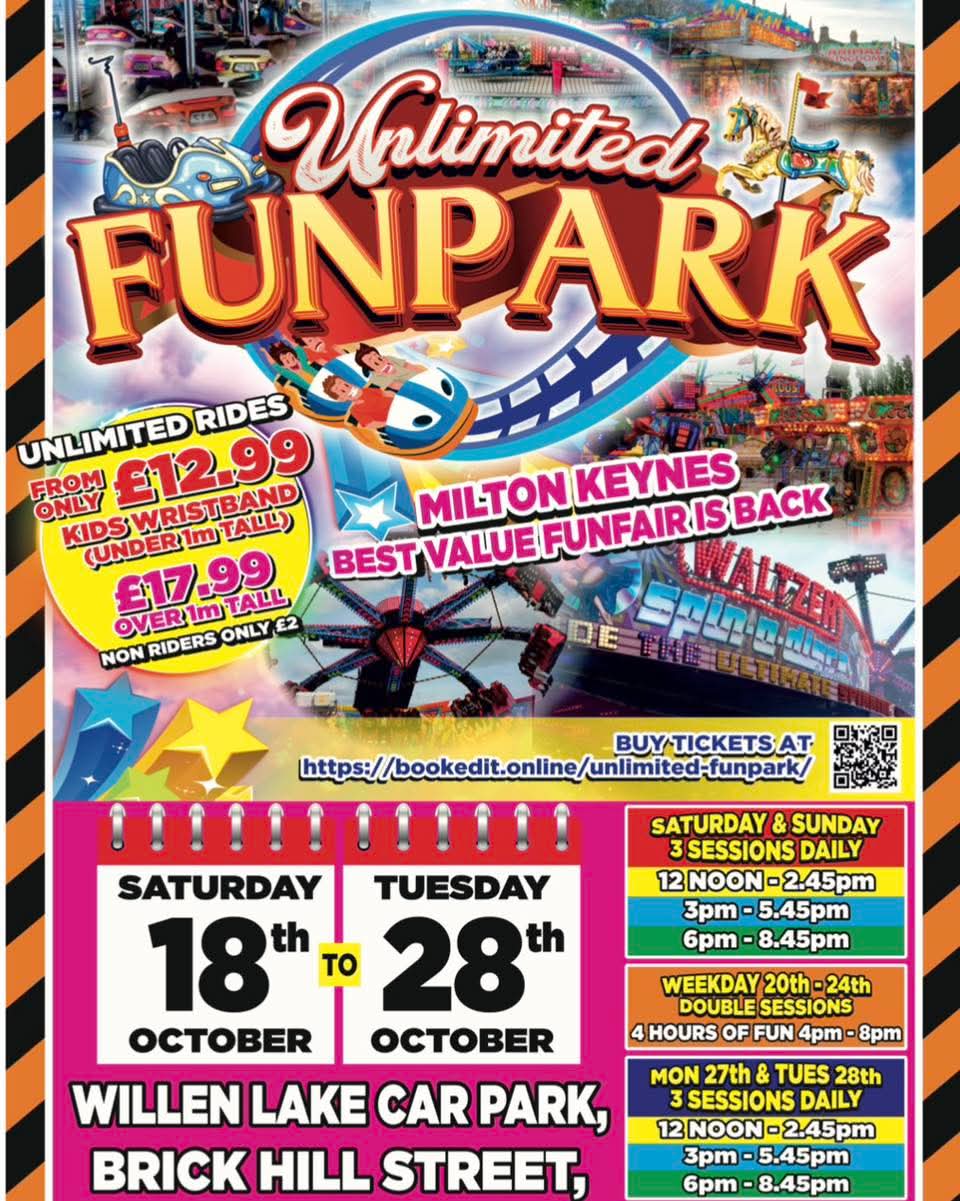 🎡 Unlimited Fun Park - Willen Lake, Milton Keynes | What's Up ...