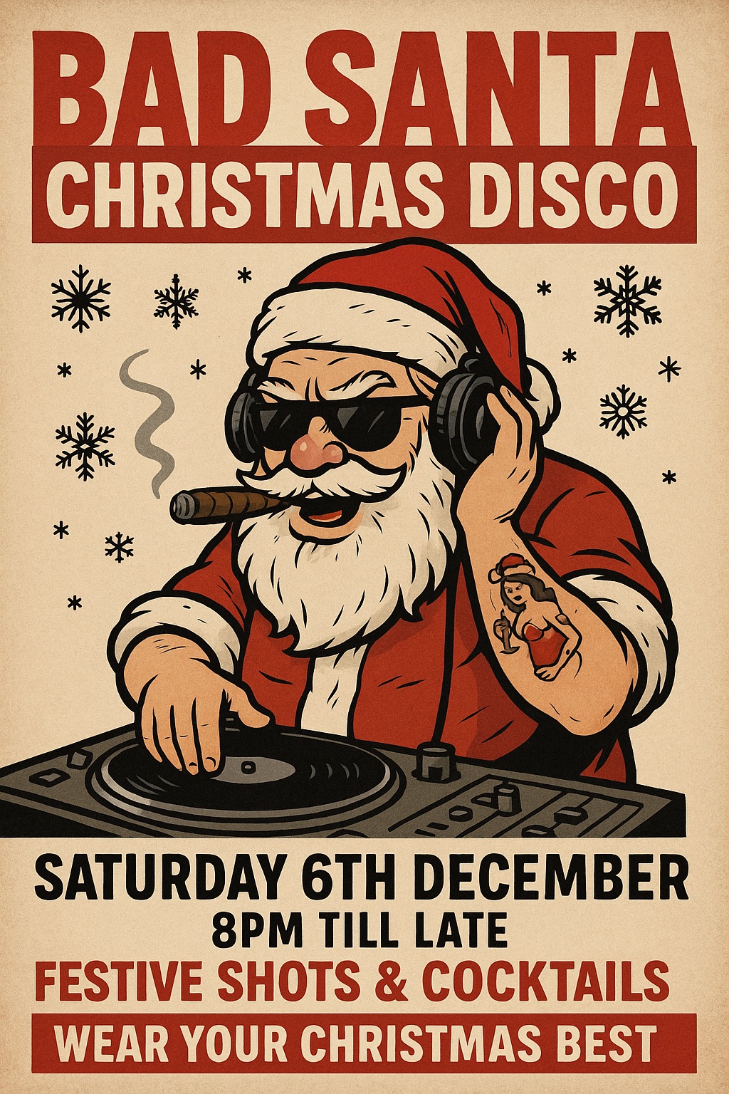 🎅 Bad Santa Christmas Disco 2025 - The Market Cross, Dunstable | What's ...