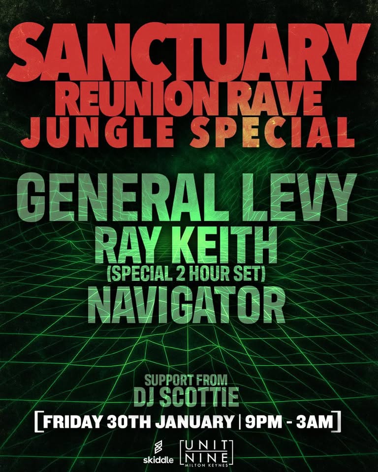 🎧 General Levy, Ray Keith, Navigator & more! Sanctuary Reunion Jungle ...